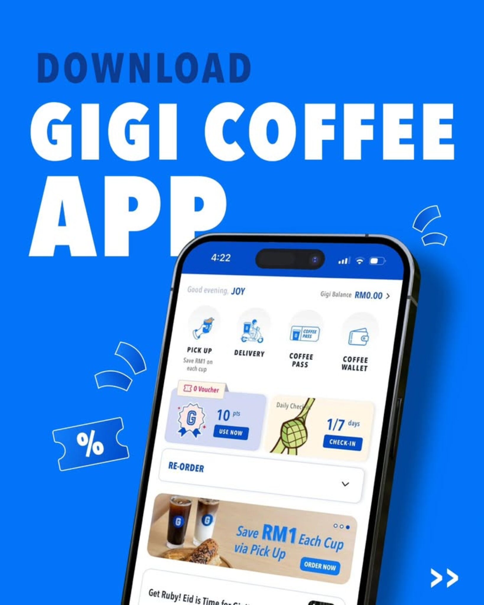 Discover Exclusive Rewards with the Gigi Coffee App - Limited Time Offer!
