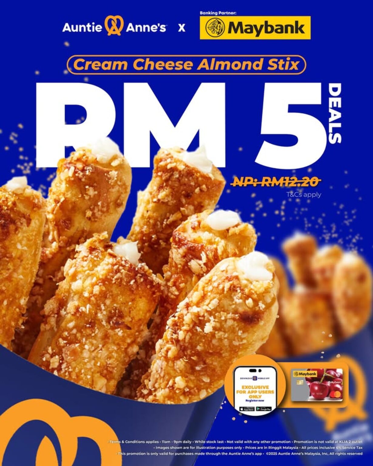 Indulge in Auntie Anne’s Cream Cheese Almond Stix for Just RM5 ...