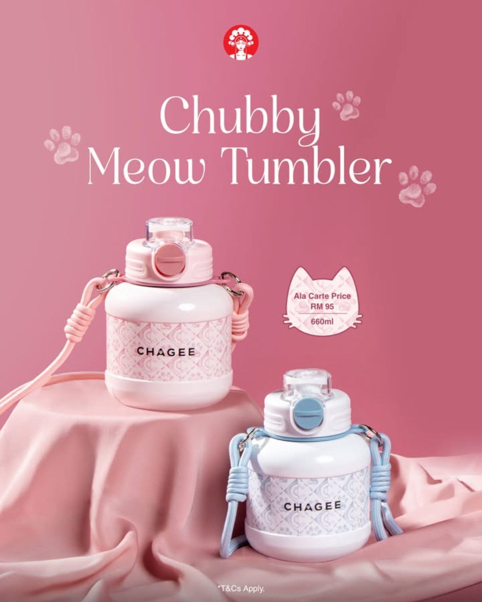CHAGEE Get Your Chubby Meow Tumbler Now — Limited Time Offer for Drink Lovers!