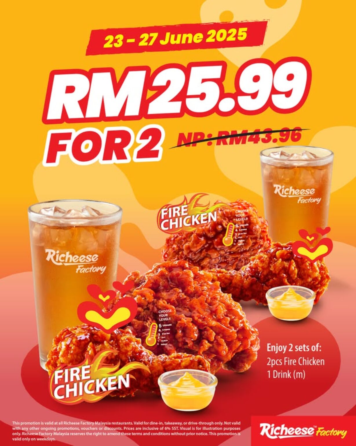 Richeese Factory Unmissable Deal on Fire Chicken: Enjoy 2 Sets for Just ...