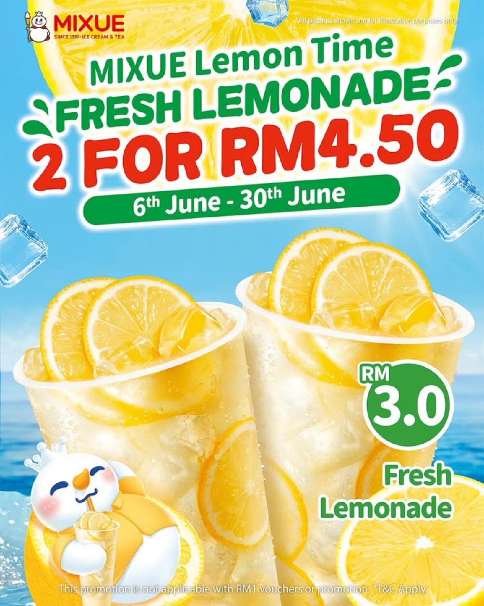Refresh Your Summer with Mixue's Amazing Lemonade Promo - RM4.50 for 2 ...