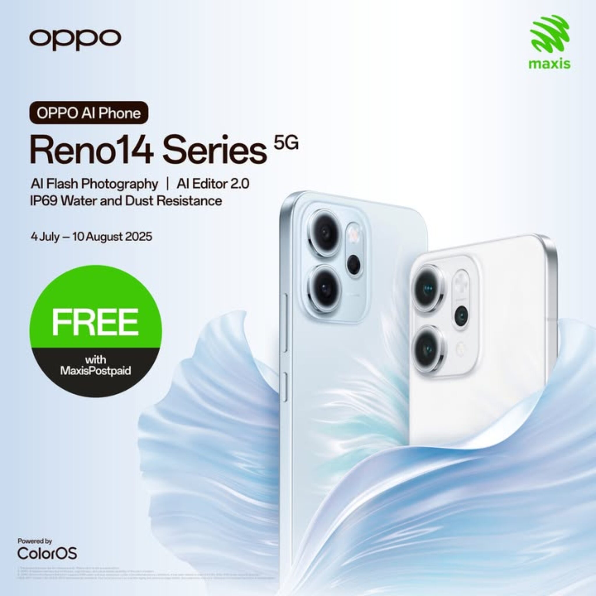 Limited-Time Free OPPO Reno 14 Series 5G with Maxis Postpaid – Enjoy Up ...