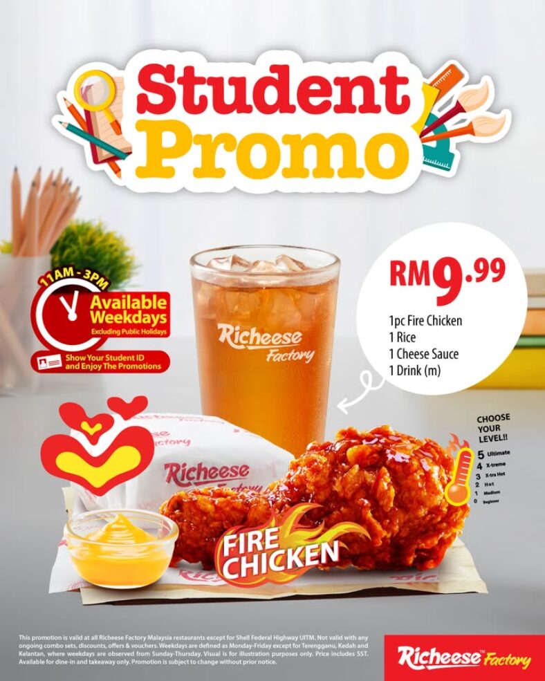 Exclusive Student Promotion at Richeese Factory – Delicious Fire ...