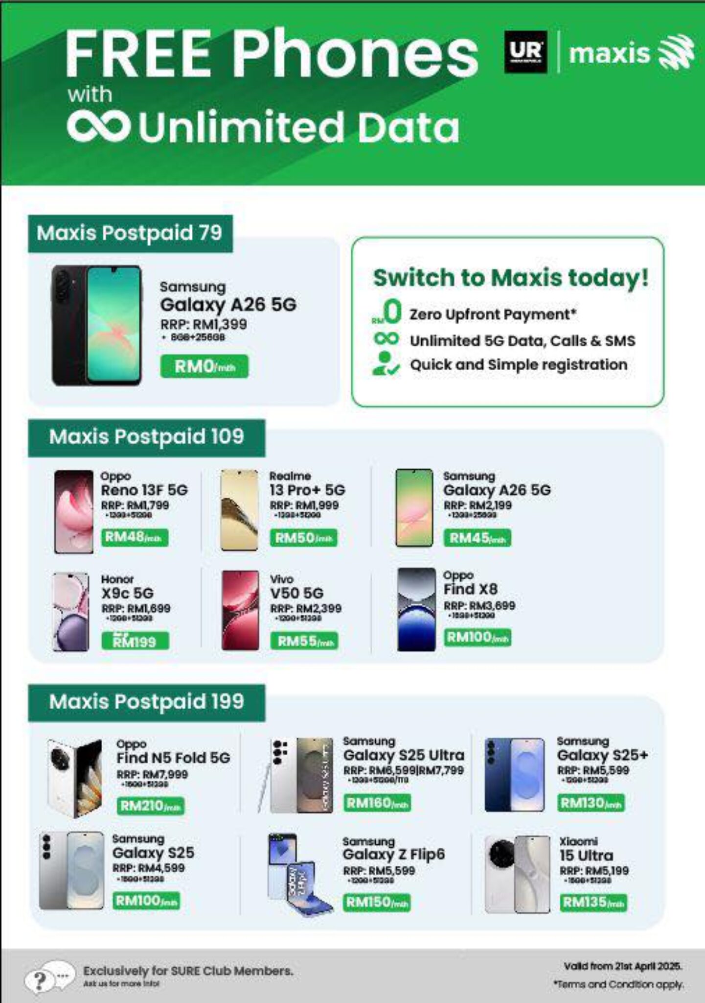 Limited-Time Offer: Free Samsung Galaxy A26 5G and Unlimited 5G Data with Maxis Postpaid Plans ...