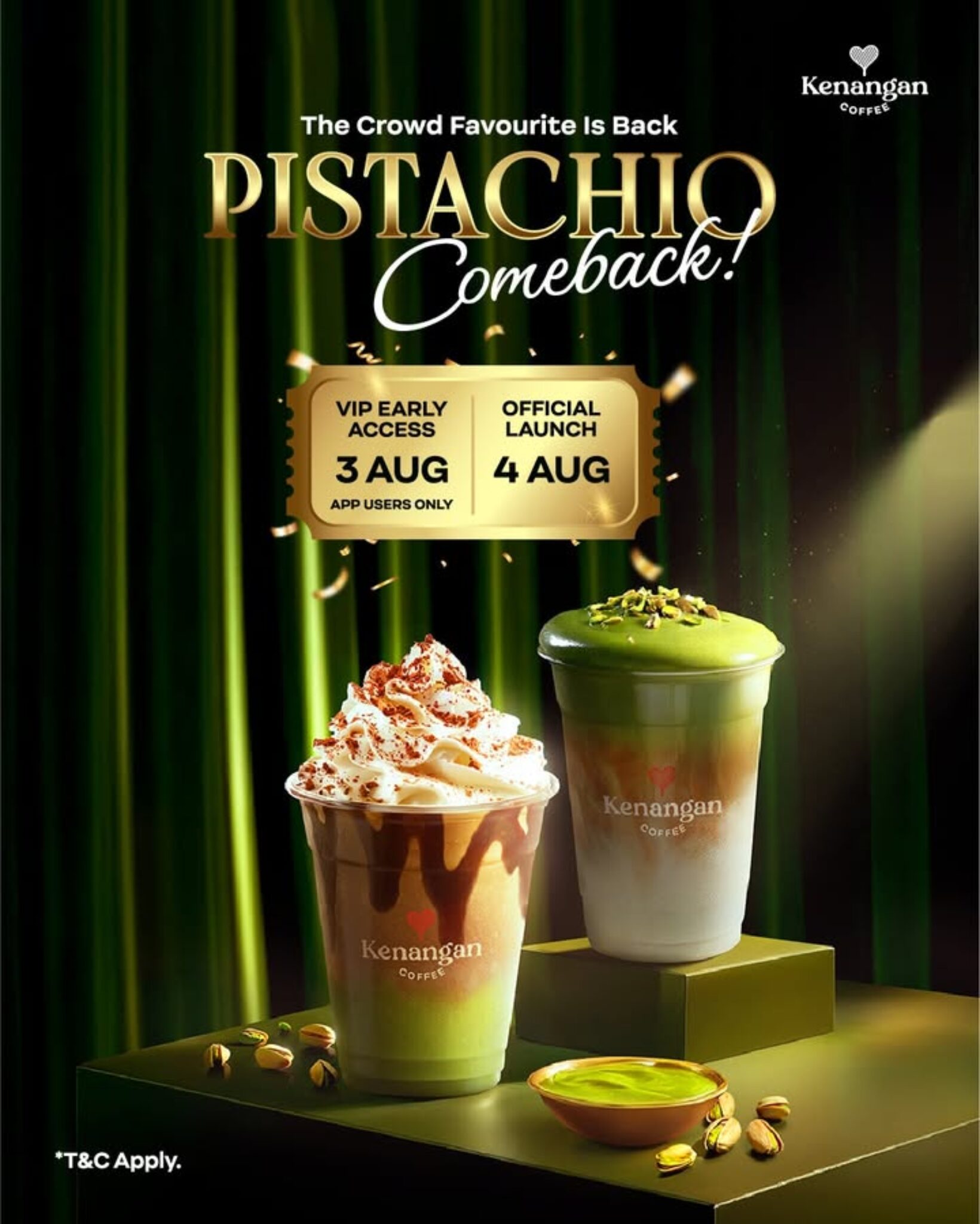 Exciting Return of the Beloved Pistachio Coffee at Kenangan Coffee ...