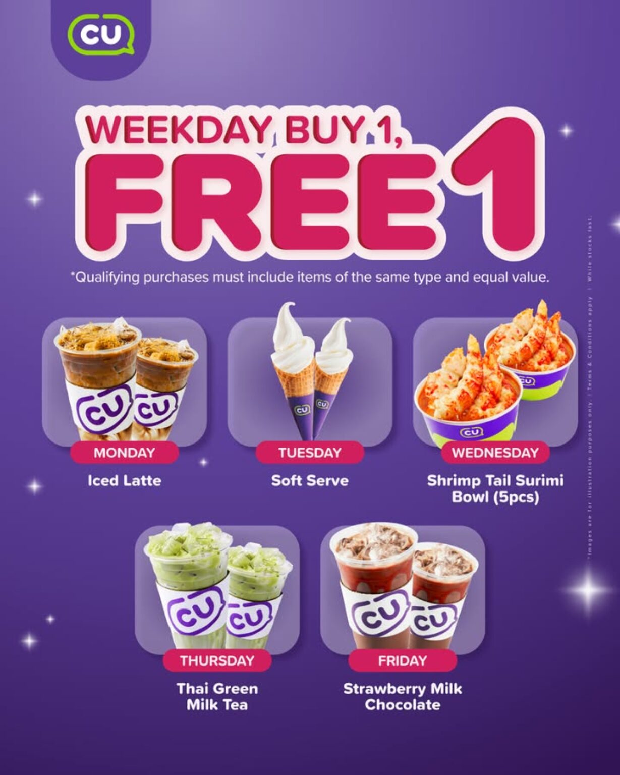 Enjoy Exclusive Weekday Buy 1 Free 1 Deals at CU Stores – Limited Time ...