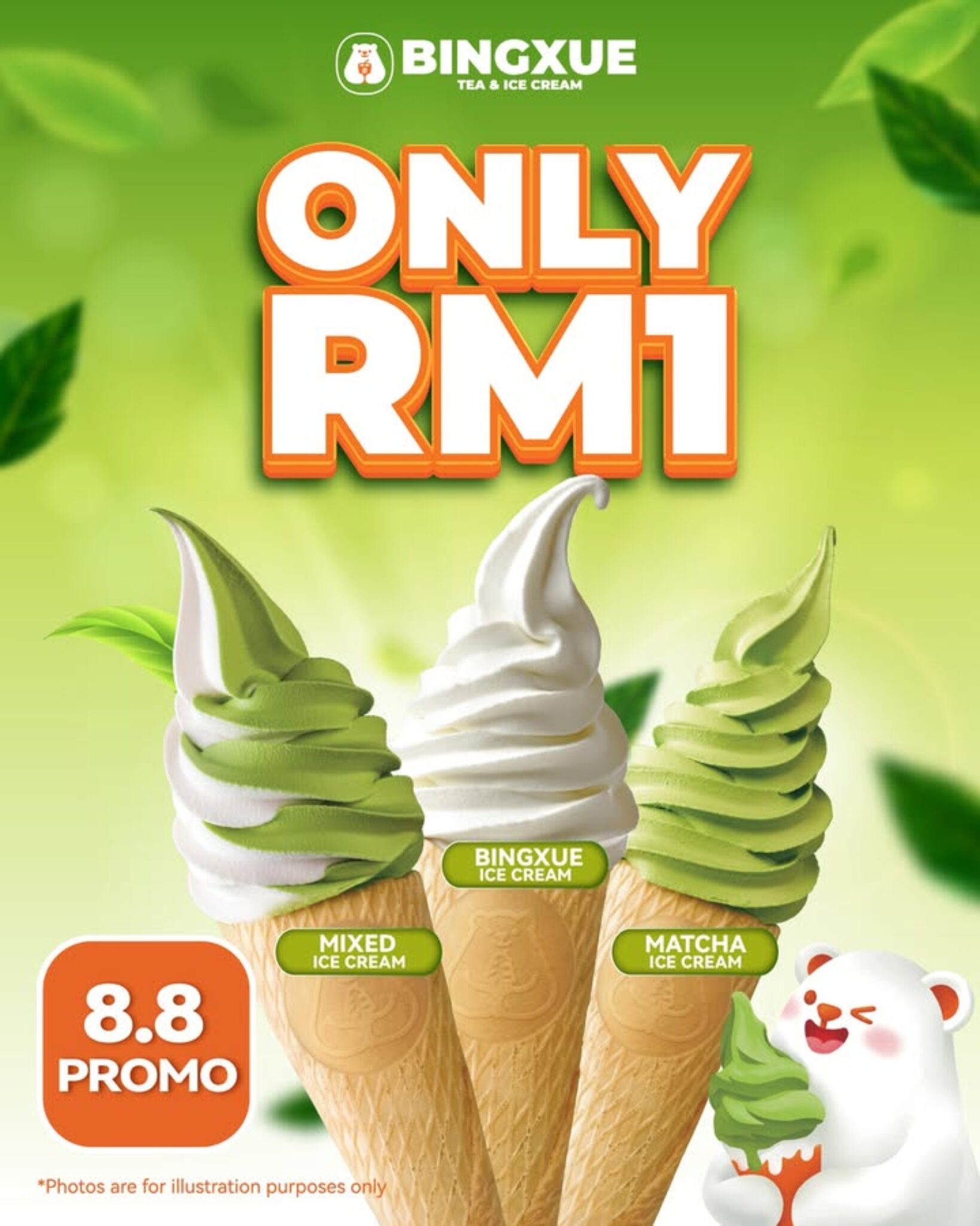 Bingxue Amazing RM1 Ice Cream Deal – Limited Time Offer on 8.8!